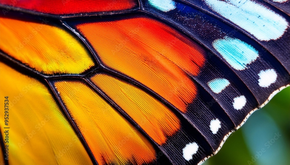 the complex yet beautiful design of a tropical butterfly wing captures ...