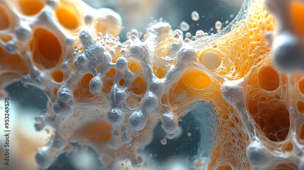 Capture the process of bone resorption, showing how osteoclasts break ...