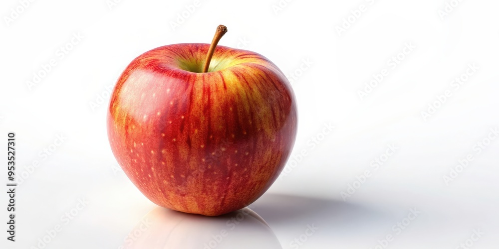 render of a realistic apple on a white background, , render, apple ...