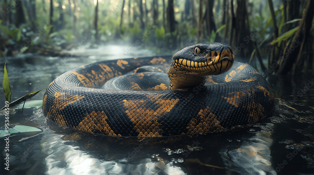 Extinct Titanoboa, Largest Snake Ever, Slithering Through Prehistoric ...