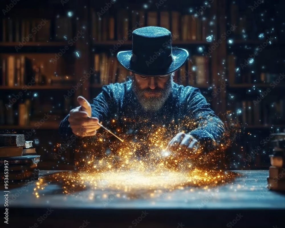 Mystical Magician Conjures Dazzling Illusions with a Wave of his Wand ...