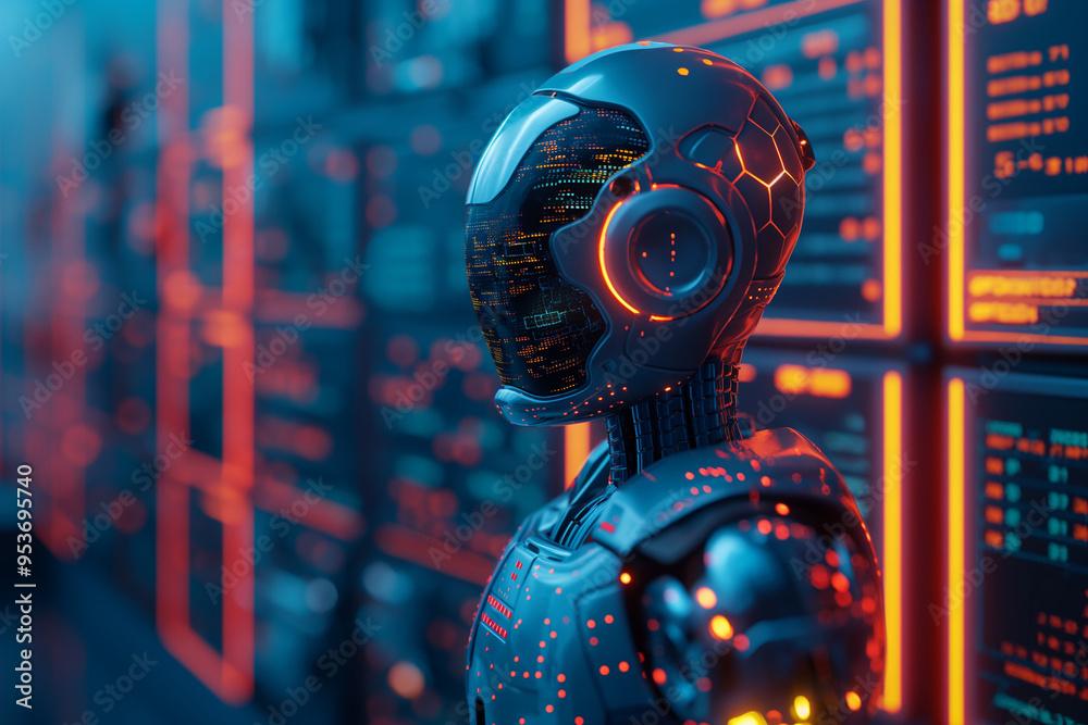 AI crypto trade Data analysis Robot trading, AI Robot represents use of ...