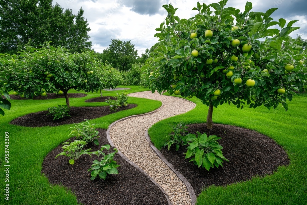 Apple Garden Organic Farming, Conservation, and Biodiversity visualized ...
