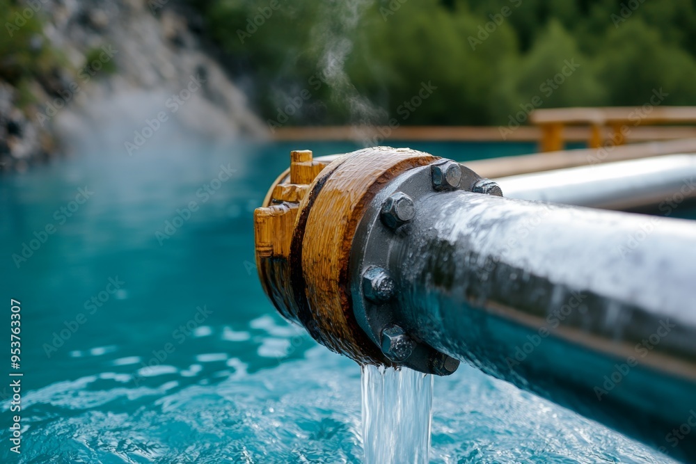 Geothermal energy safety and regulation are featured in a minimalist ...