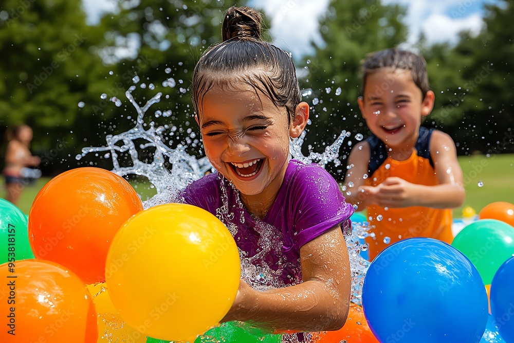 Balloon Water Balloon, Games, and Outdoor shown in a fun, outdoor ...