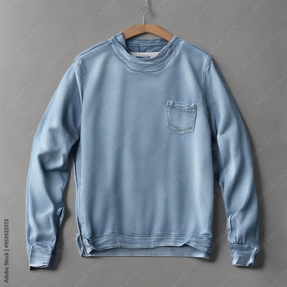 Blue Jeans mock up template, front and back view, isolated on white ...