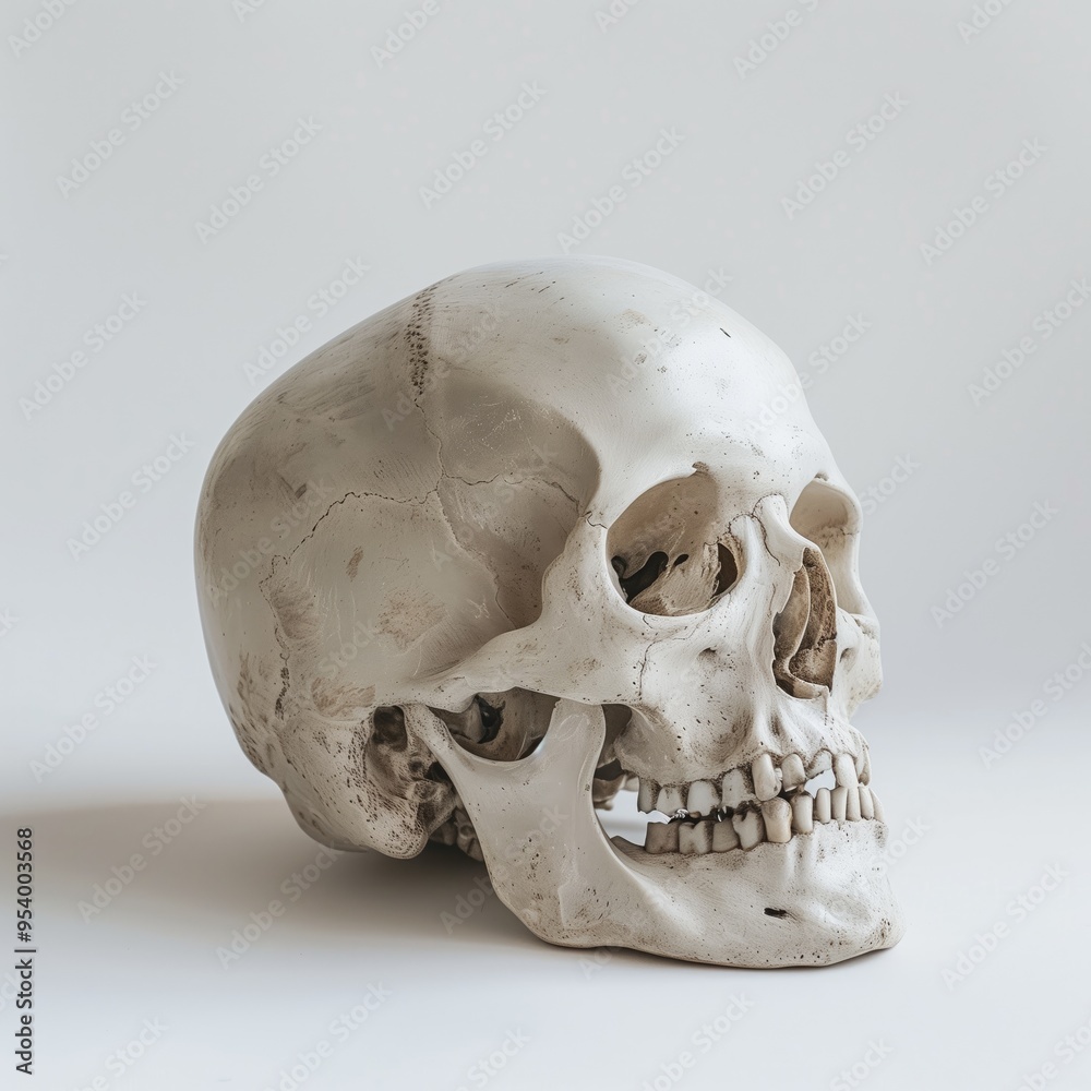 Human Skull Photo, Skeleton Bones, Halloween Isolated Creepy Clipart ...