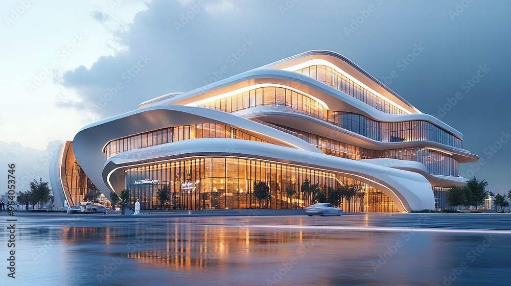 Cutting-edge building designs in futuristic architecture photos for ...