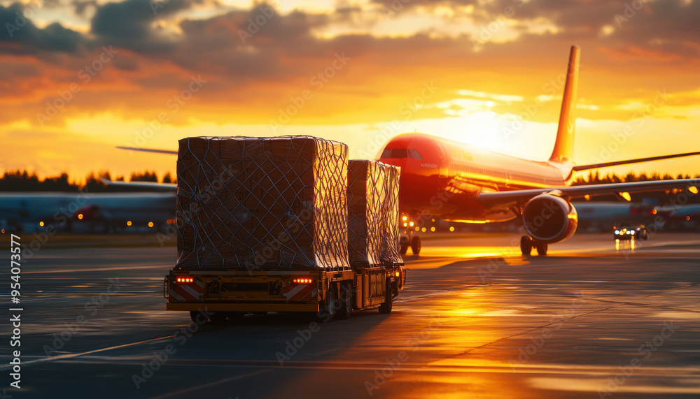 Aerial operations in airfreight logistics, highlighting the ...