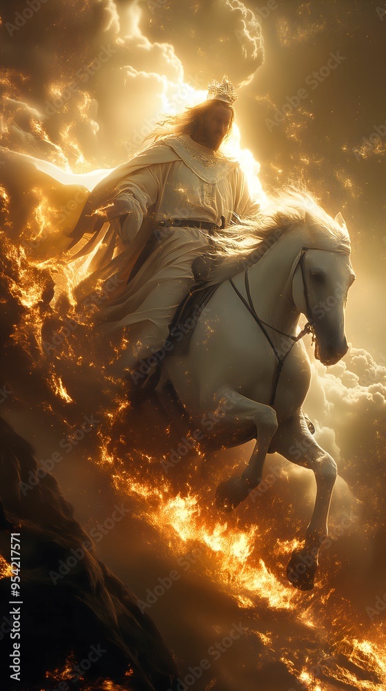 Biblical Illustration, The Second Coming of Jesus to Judge the Living ...