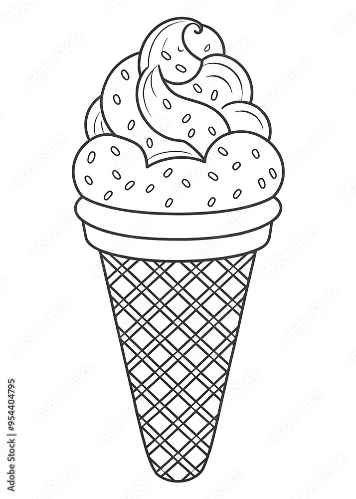 Printable Ice Cream Coloring Pages: Easy and Fun to Print. Cute. Ice ...