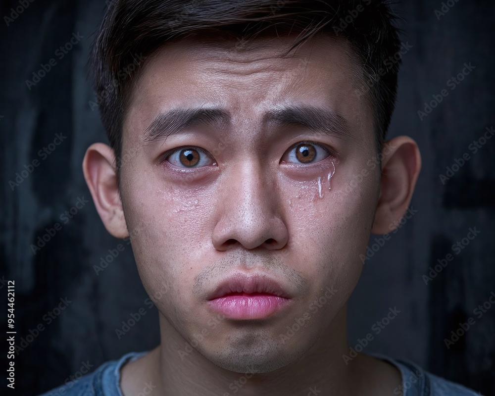 fearful expression, anxiety, emotional distress, surprised face, panic ...