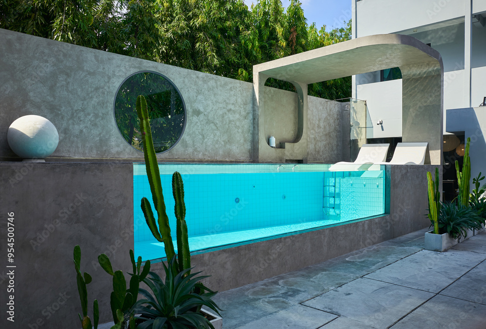 Bangkok, Thailand - Dec 05, 2023: Modern, cozy and loft style swimming ...