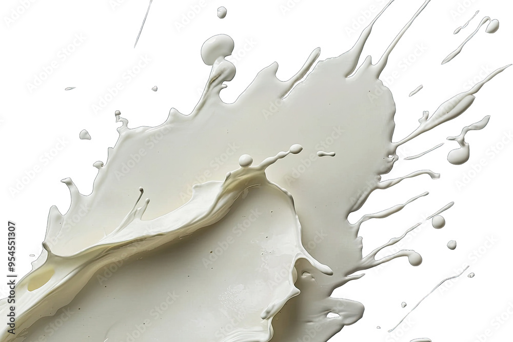 Dynamic splash of white paint, capturing motion and creativity in art ...