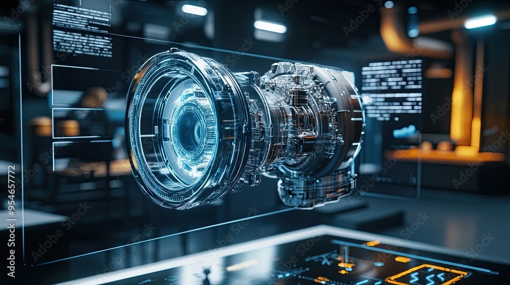 Virtual Reality Displaying a 3D Engine Model: Immersive Virtual Reality ...