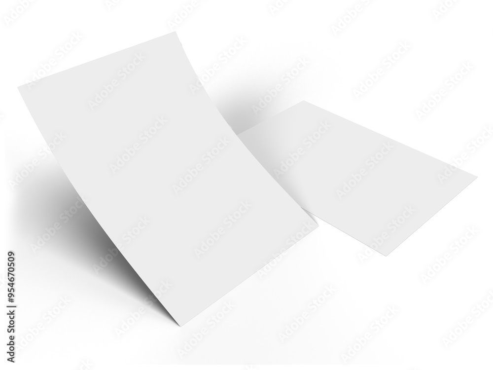 Flyer A4 Paper Mock up with shadow overlay. Template for presentation ...