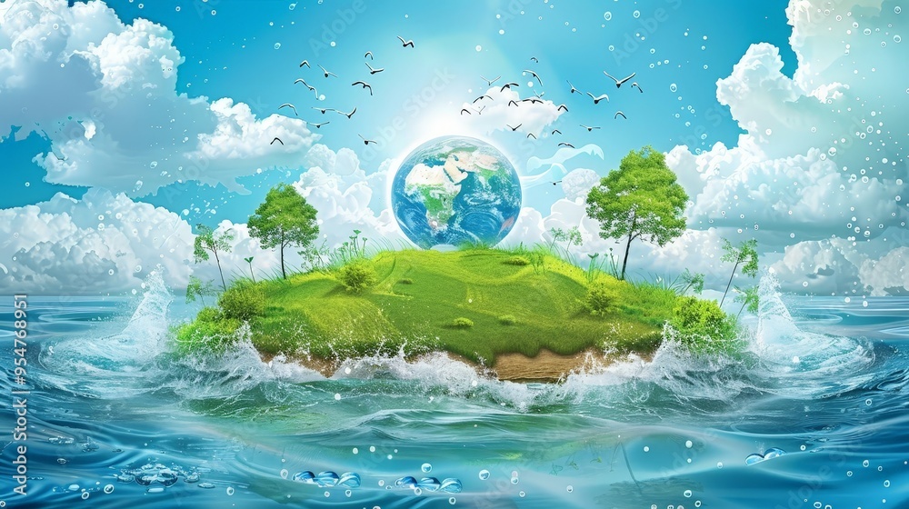 Describe the Earth's water cycle. How do processes like evaporation ...