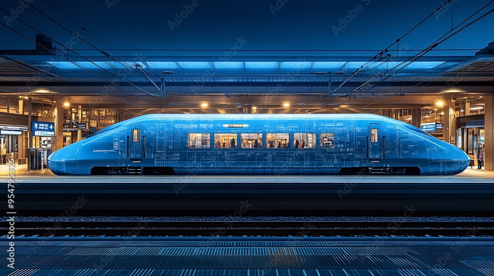 Highspeed train station blueprint platform layouts ticketing systems ...