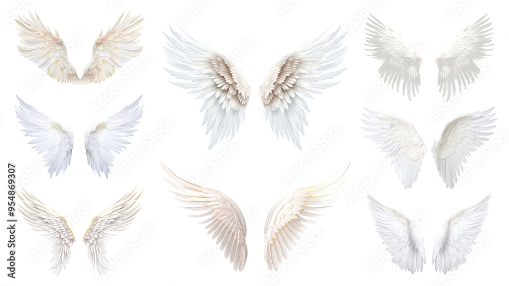 PNG Angel wings element set, transparent background Stock Photo | Adobe ...