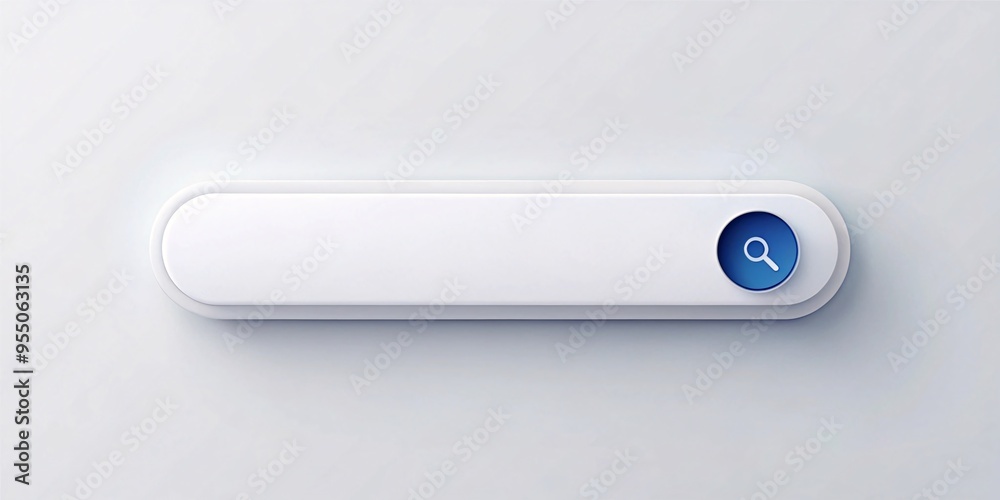 Modern Search Bar UI Element. Clean and minimalist search bar interface ...