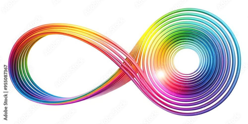 Dynamic curved line forming a circular motion, conveying speed ...