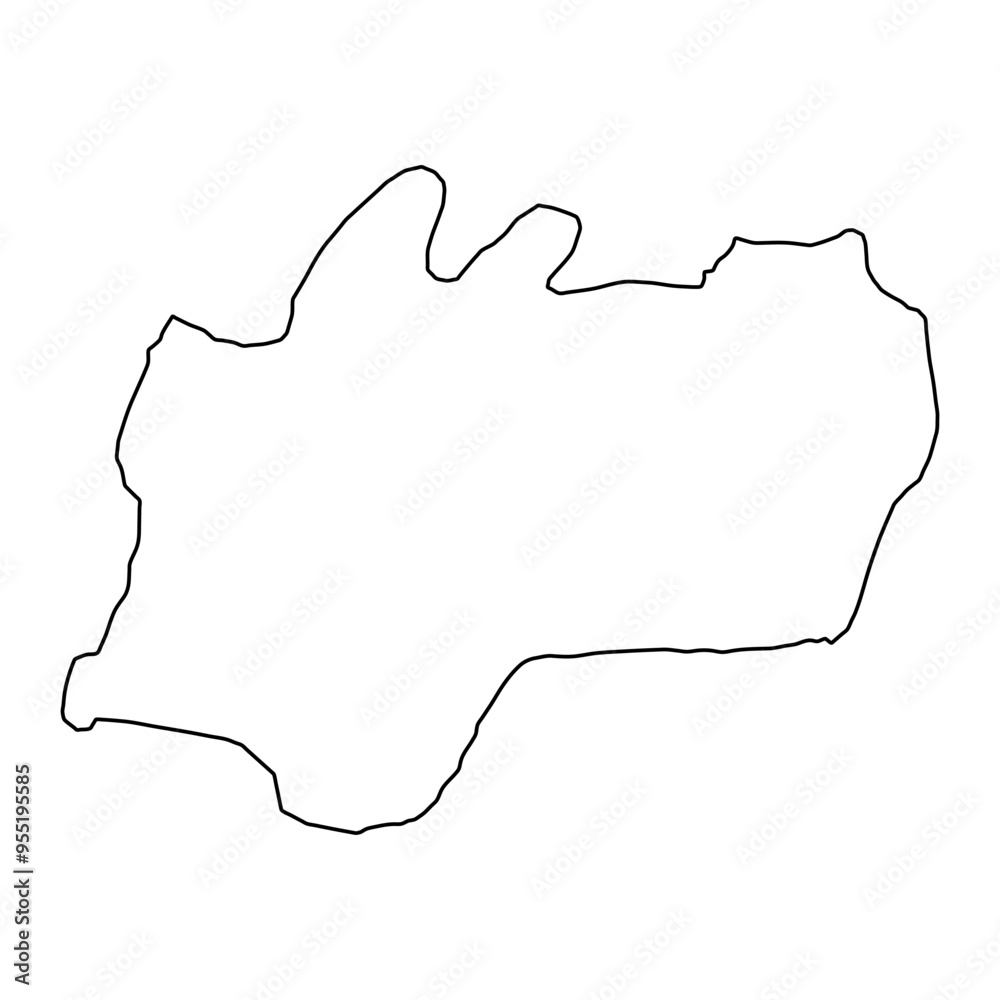 Kalat district map, administrative division of Pakistan. Vector ...