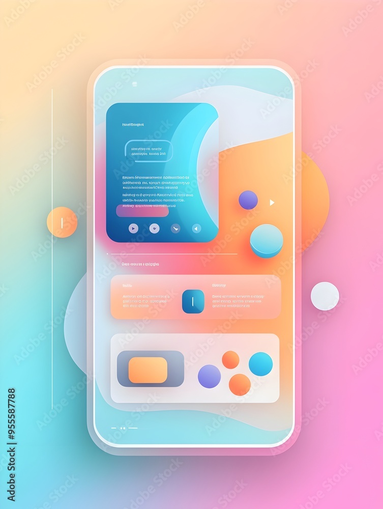 Captivating Minimalist UI Design with Vibrant Gradient Backgrounds for ...