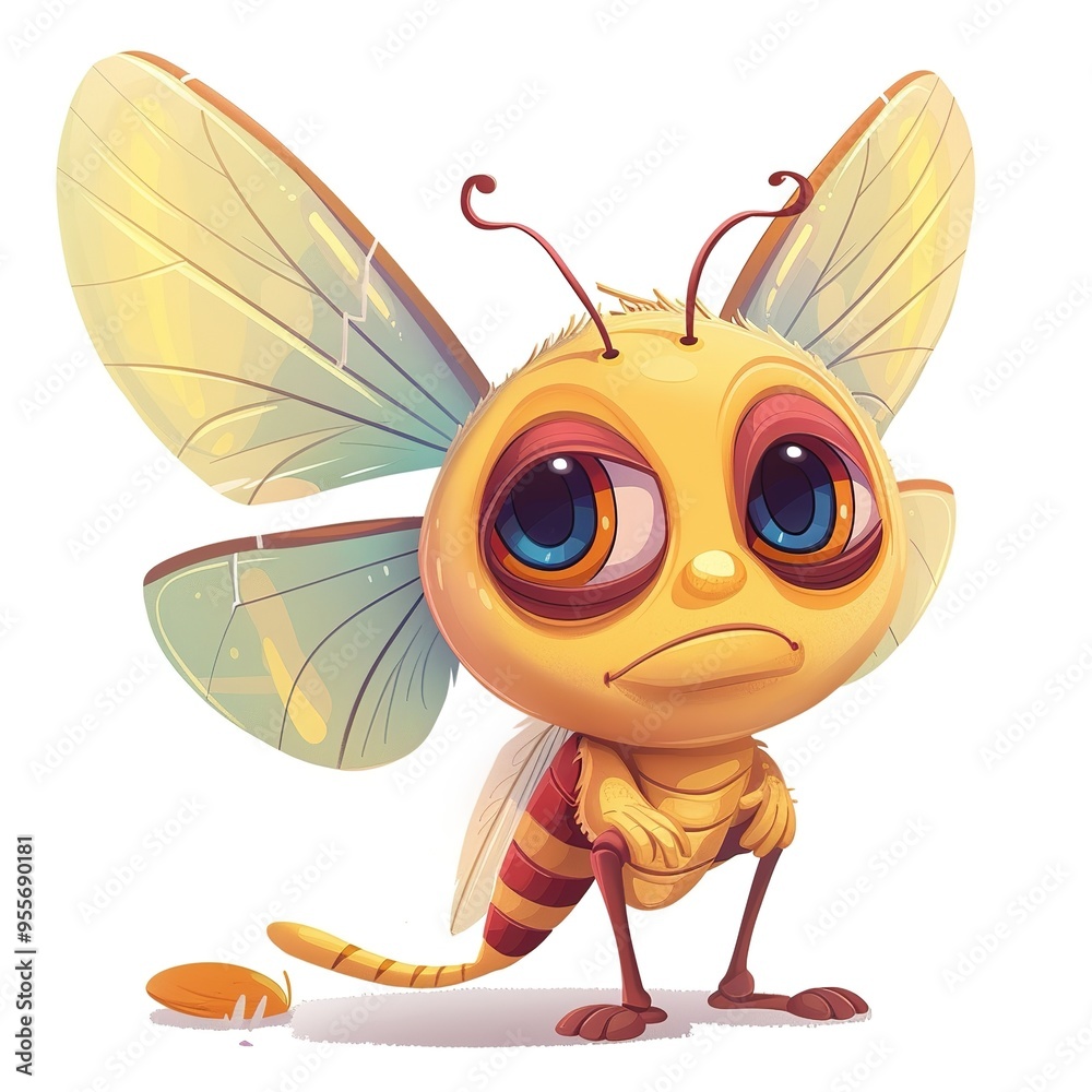 Firefly Guilt emotion fantasy animal cartoon isolated whitebackground ...