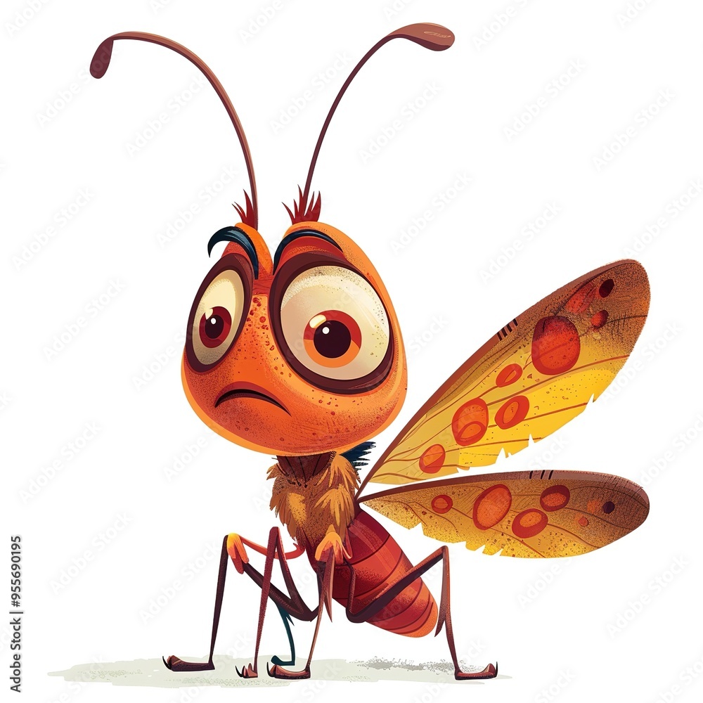 Firefly Guilt emotion fantasy animal cartoon isolated whitebackground ...