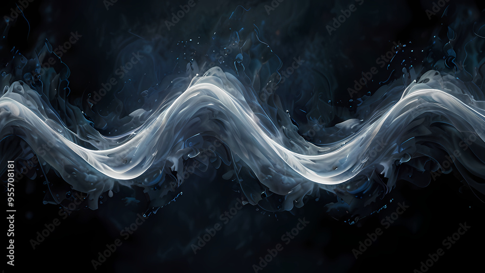 Abstract smoke clouds rising and swirling in an infinite loop, with the ...