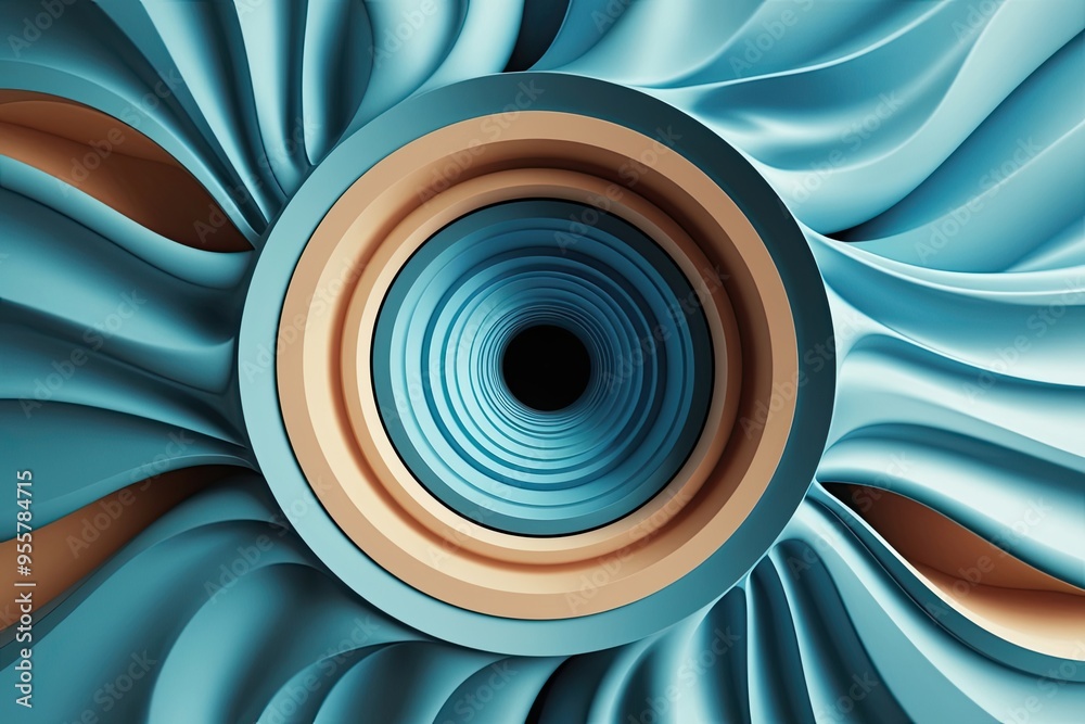 Stylish 3D Wave Patterns and Fluid Surface Wallpaper with Modern ...