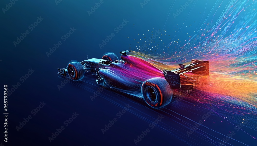 CFD Simulation of Airflow Around Formula 1 Car Highlighting Downforce ...