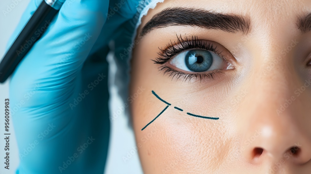 Medical Professional Sketches Guidelines on Patient s Face for Upcoming ...