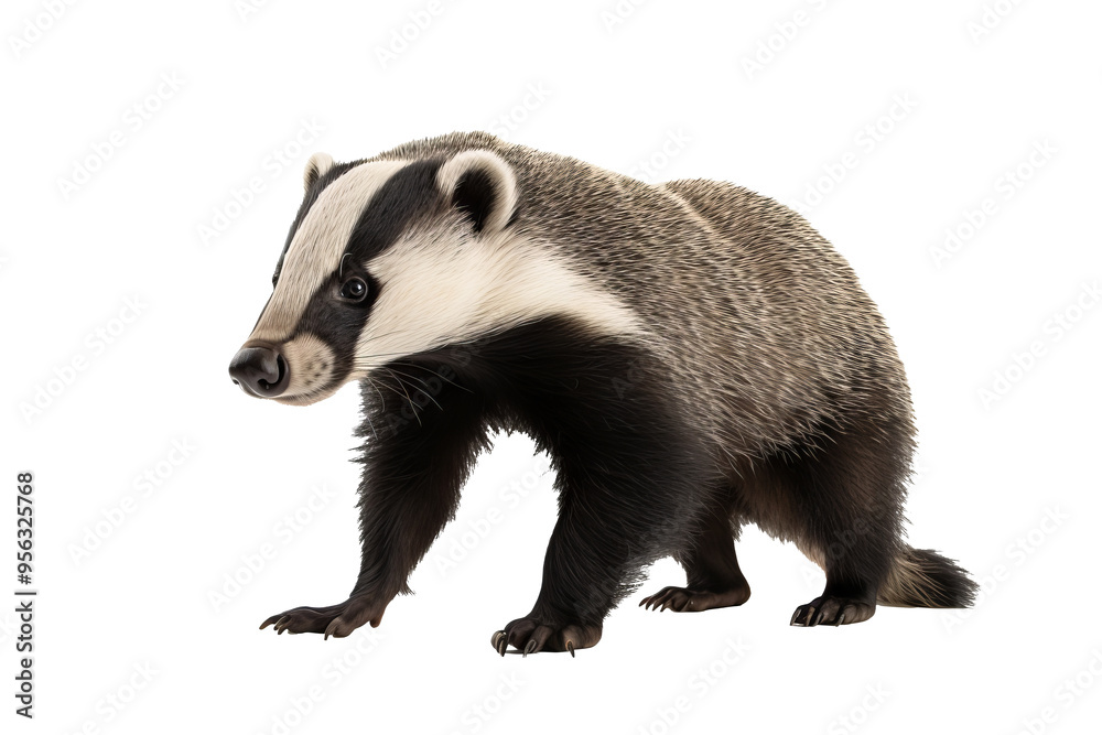 Realistic badger PNG on transparent background for wildlife, nature ...