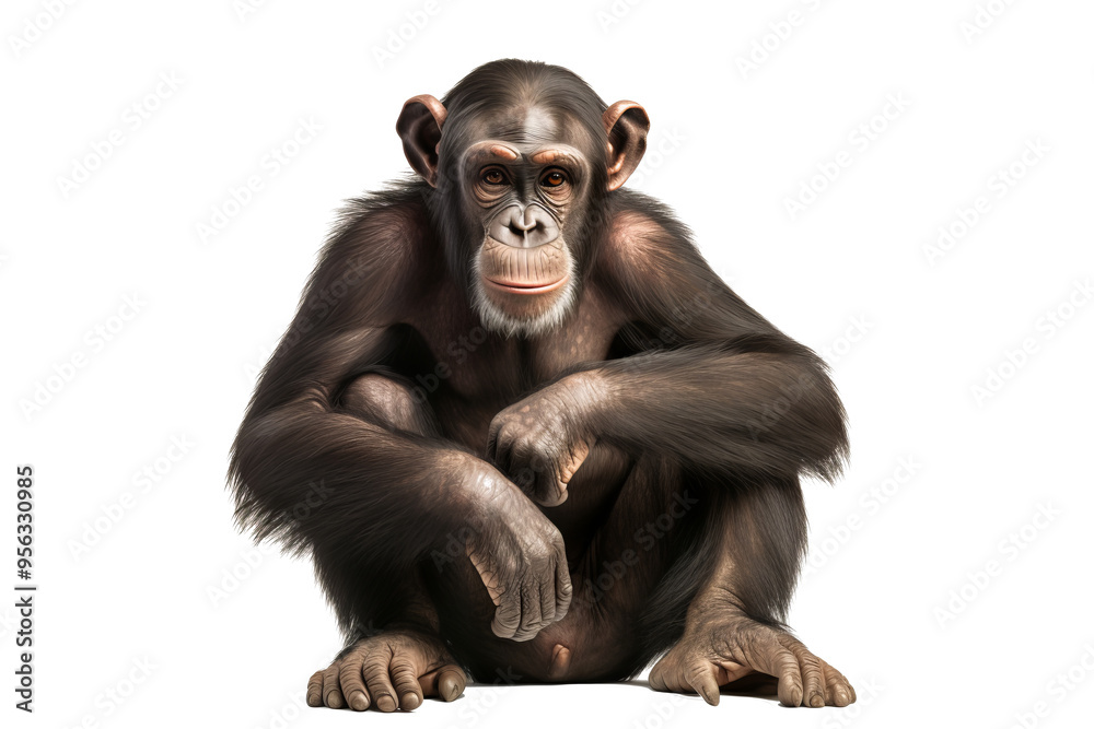 Chimpanzee PNG on transparent background perfect for wildlife, jungle ...