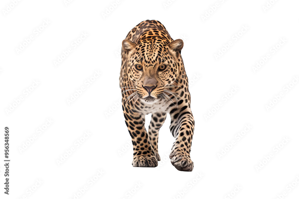 Realistic leopard PNG with transparent background for graphic design ...