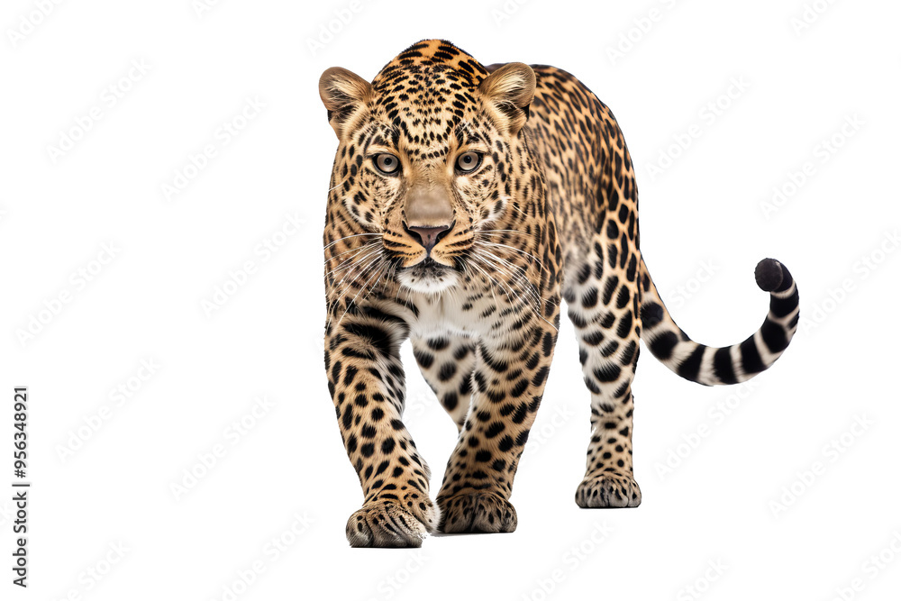 Realistic leopard PNG with transparent background for graphic design ...
