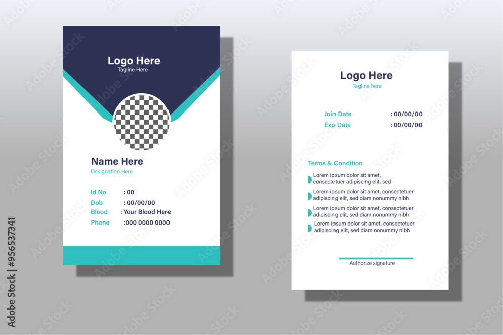 Corporate Id card Modern and Clean Design Template, Student and ...