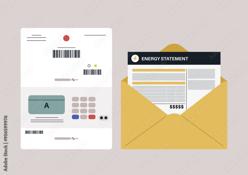 A detailed energy statement from a home smart meter reveals consumption ...