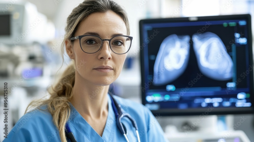 Veterinary Mobile Service Providing Ultrasound Examination for a Horse in the Countryside ...