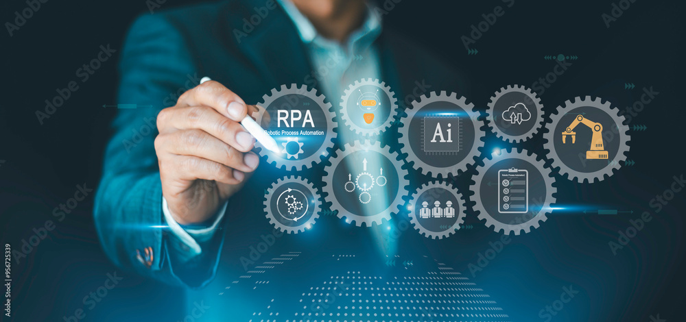 Robotic Process Automation (RPA) technology to automate business tasks ...