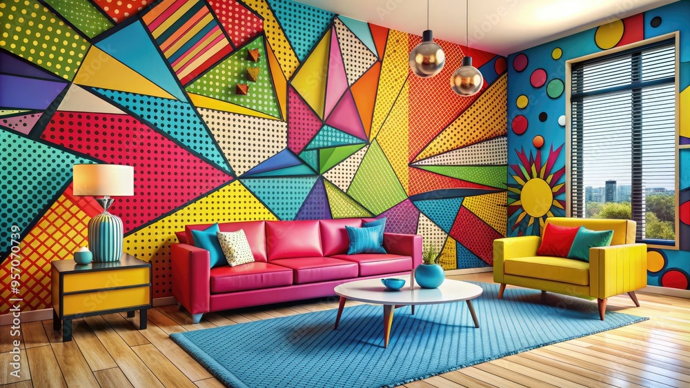 Vibrant colors and dynamic graphics explode in a mesmerizing pattern ...