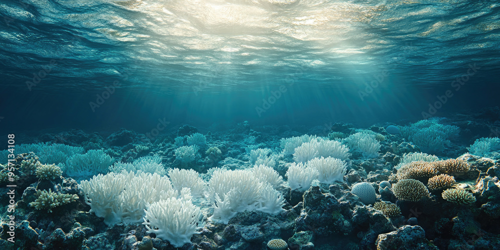 Bleached coral struggles in warming ocean, highlighting need for ...