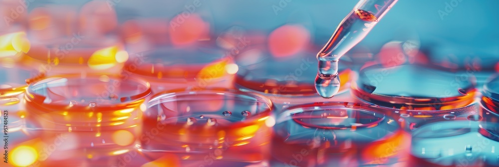 Transferring liquid from a petri dish to a 96-well plate using a ...