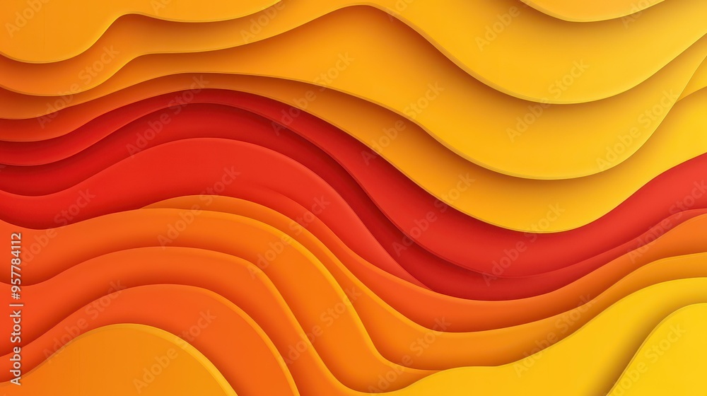 Vibrant abstract red and yellow design perfect for posters and banners ...