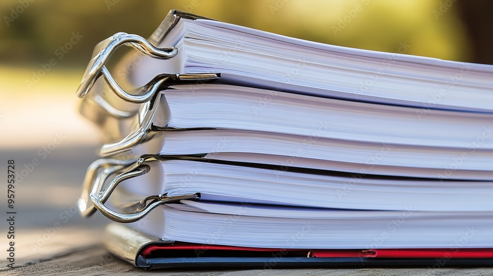 Ilustración de Stock Document papers stored in a centralized facility ...