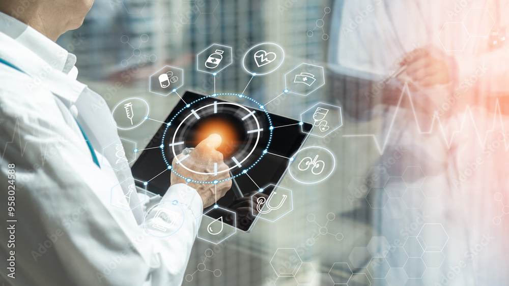 Medical tech research, innovative iot global healthcare ai technology ...