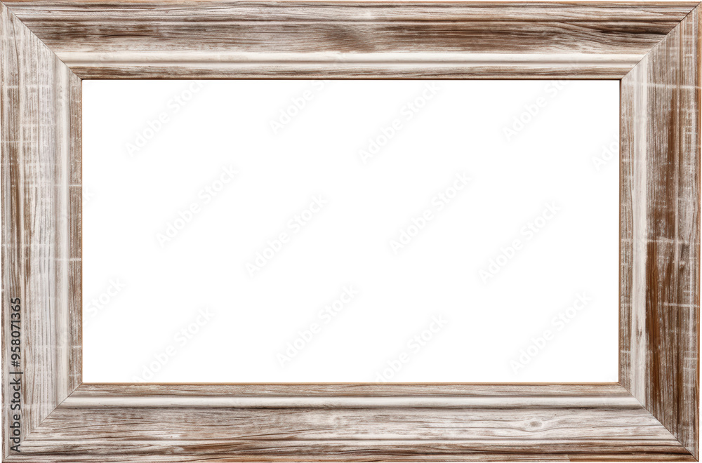 Rustic wood frame on transparent background. PNG Stock Illustration ...