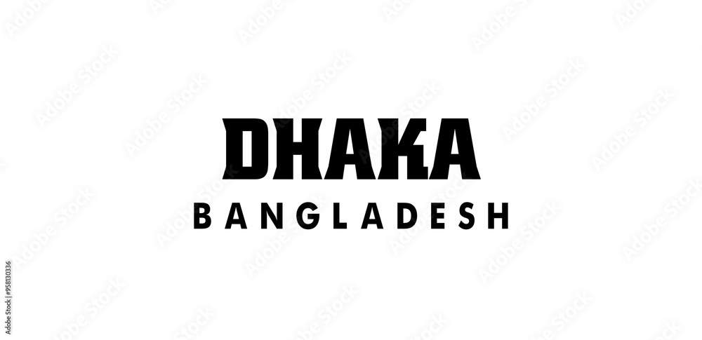 Dhaka sign design logo business company symbol letter icon web brand ...