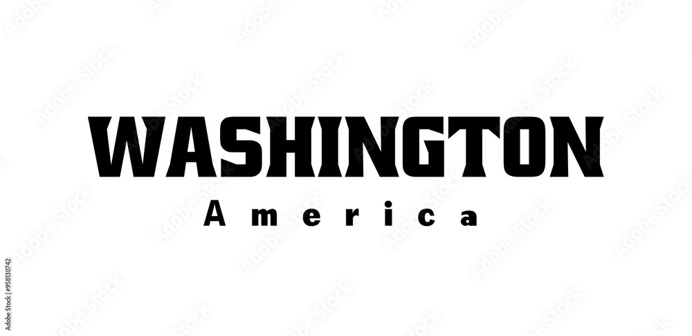 Washington sign design logo business company symbol letter icon web ...